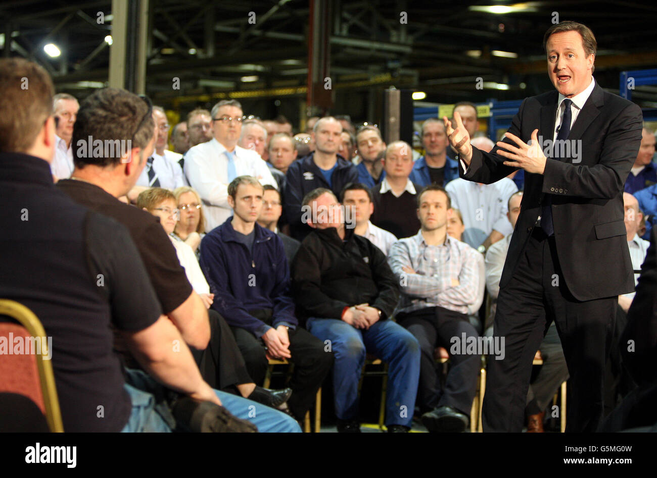 Cameron visits Northern Ireland Stock Photo - Alamy