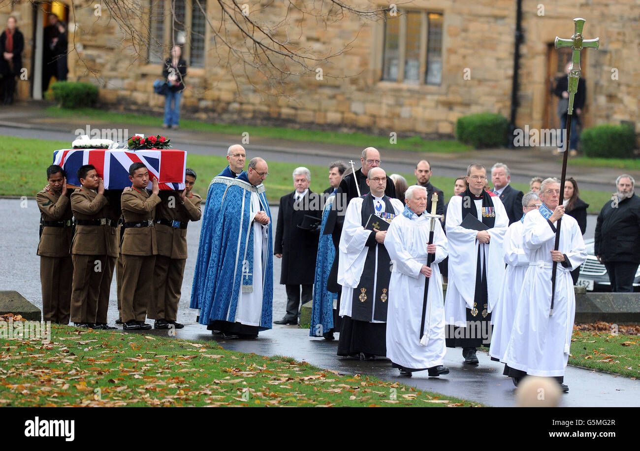 Lieutenant Edward Drummond-Baxter funeral Stock Photo - Alamy