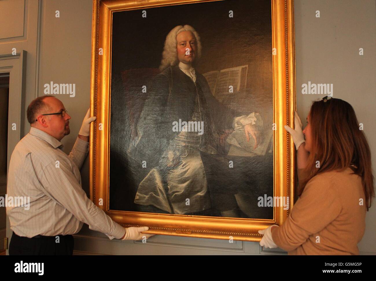 Martin Wyatt deputy director of Handel House Museum, and Simona Tocco ...