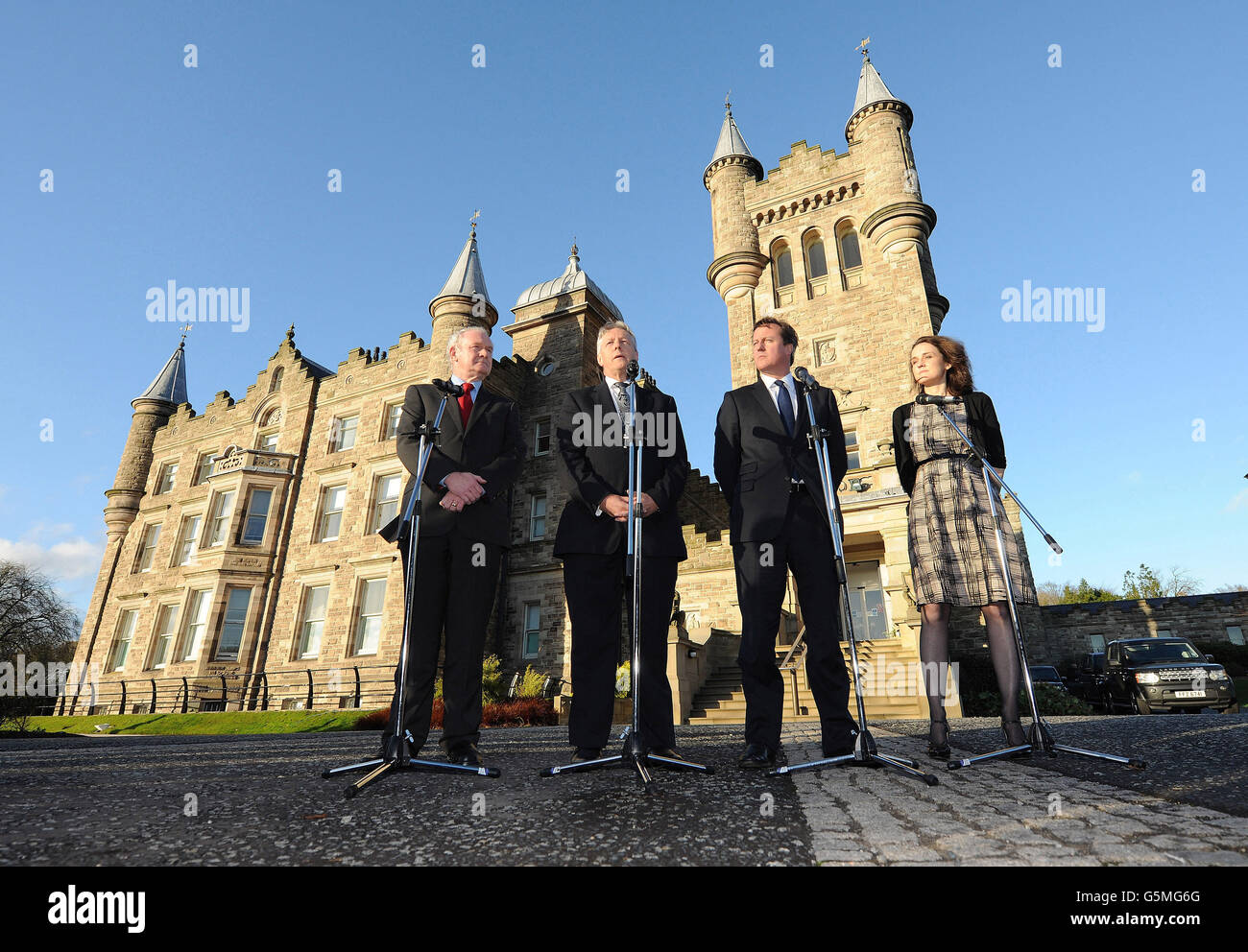 Cameron visits Northern Ireland Stock Photo - Alamy
