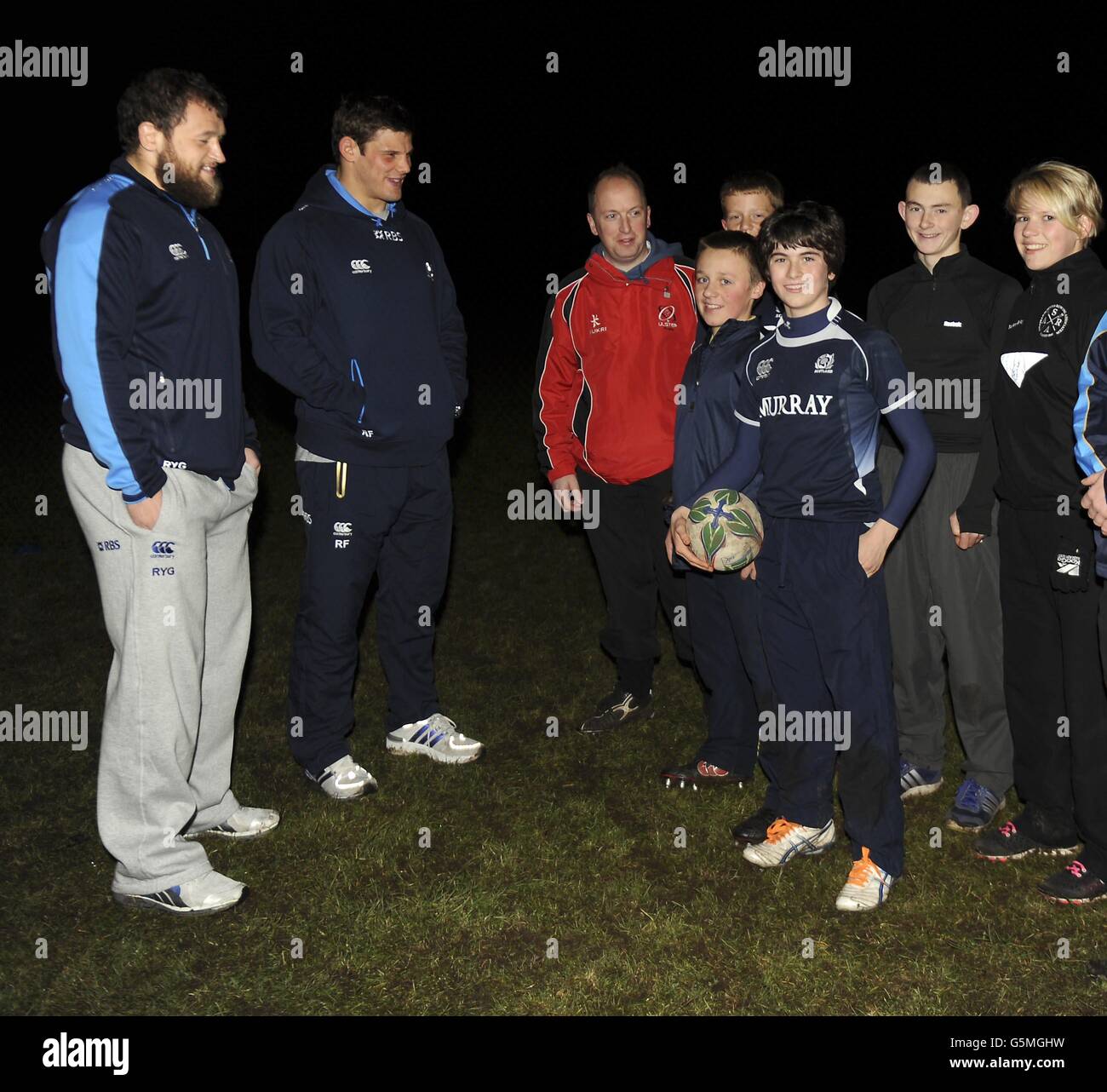 Rugby union sru train with aberdeenshire aberdeenshire rfc hi-res stock ...