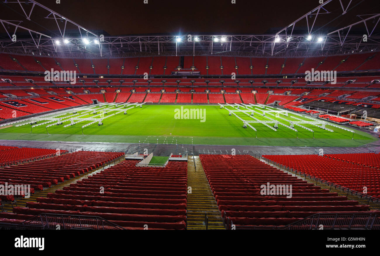 General View Of Wembley Stadium London As Seen From The Royal Box General View Of Wembley Stadium London As Seen From The Royal Box