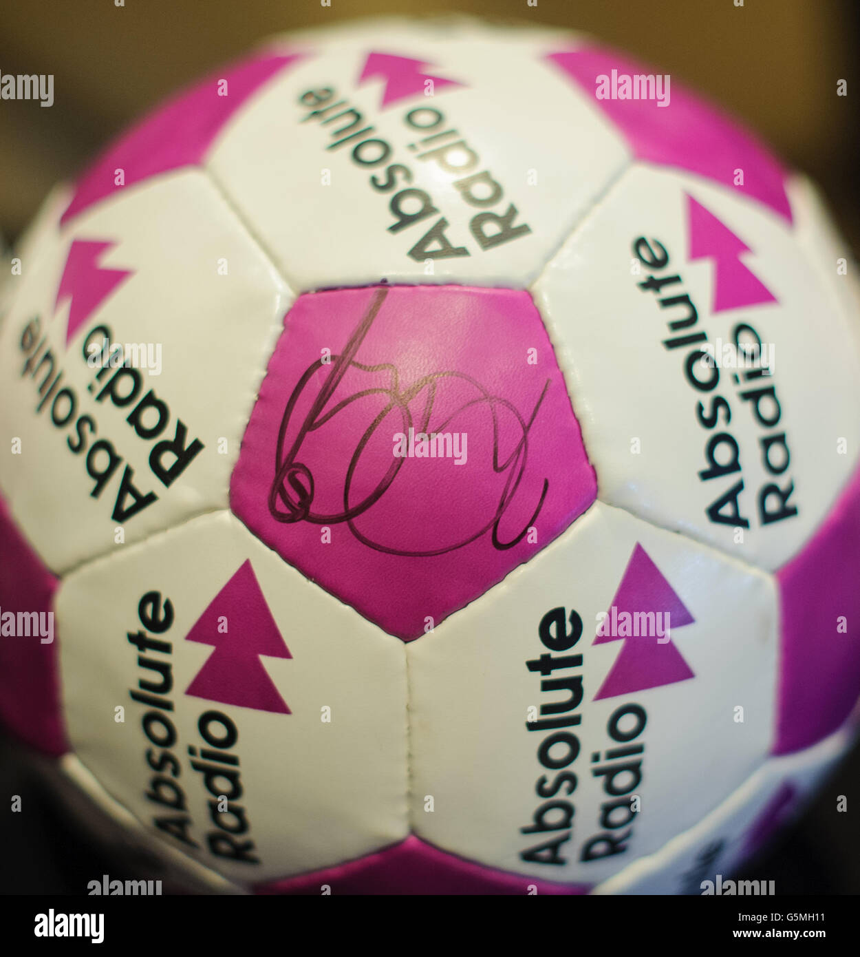 Absolute Radio football signed by Ian Wright at the Absolute Radio RnR ...