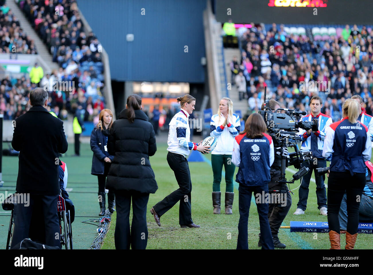 Team GB Womens Rowing Gold Medalist Heather Stanning delivers the match ...