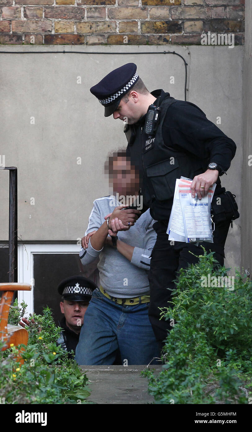 Police raids in Kent Stock Photo - Alamy