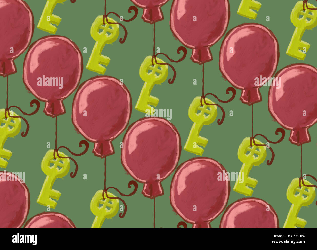 Balloon pattern hi-res stock photography and images - Alamy