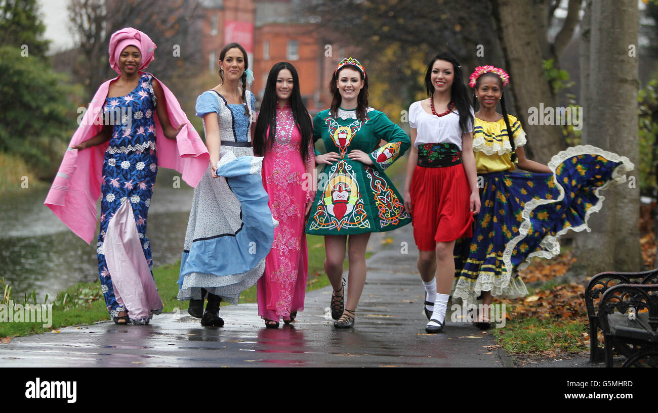 Miss Ethnic Ireland 2012 photocall Stock Photo - Alamy