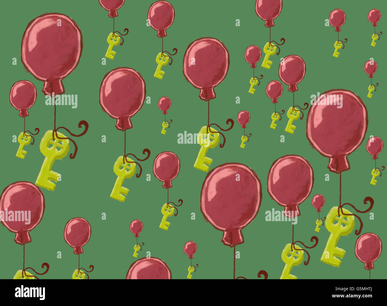 Balloon pattern hi-res stock photography and images - Alamy