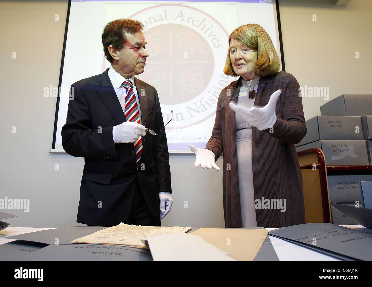 Minister for Justice Alan Shatter with Professor Mary Daly UCD School ...