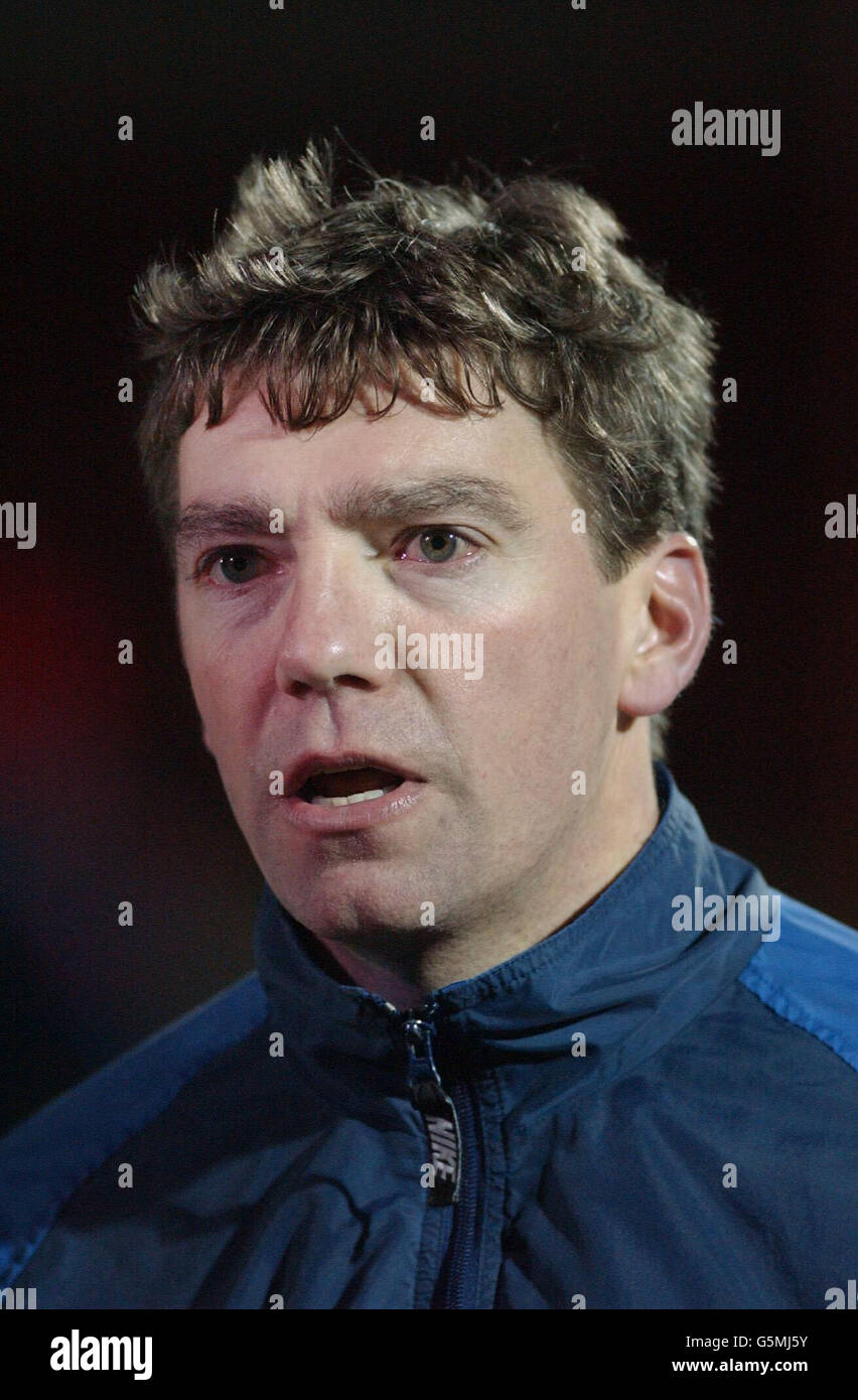 Ian Brennan at evening training Stock Photo - Alamy