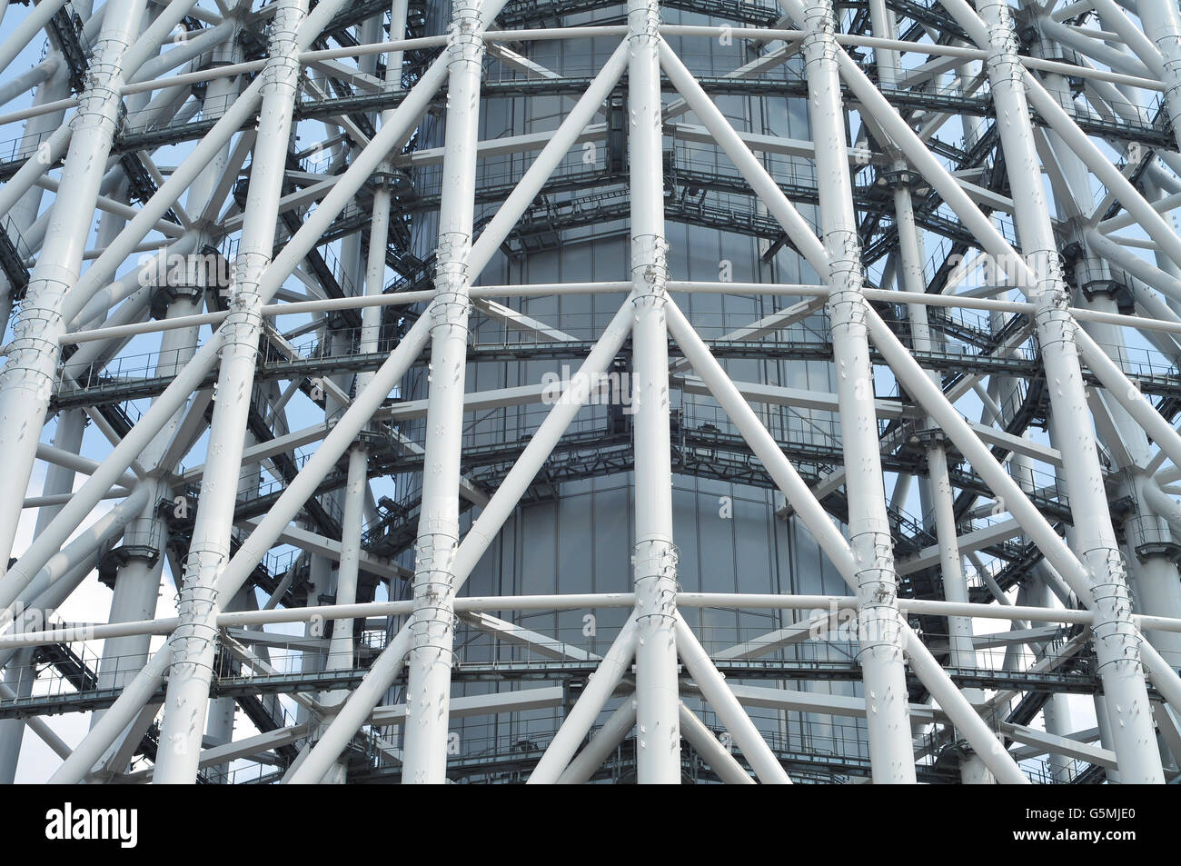 Metal support structure of tower Stock Photo - Alamy