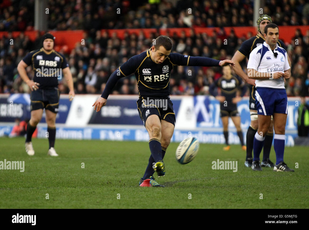 Rugby Union - EMC Test - Scotland v Tonga - Pittodrie Stadium Stock ...