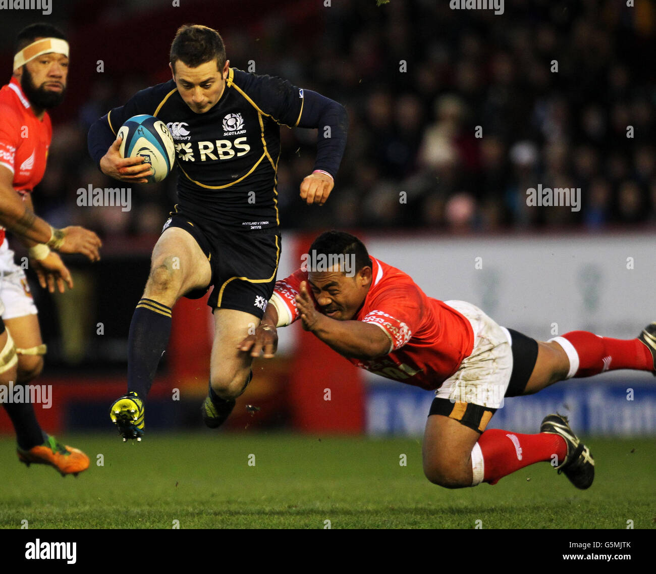 Rugby Union - EMC Test - Scotland v Tonga - Pittodrie Stadium Stock ...