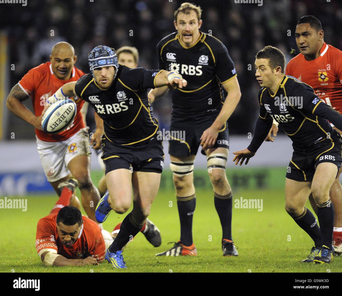 Rugby Union - EMC Test - Scotland v Tonga - Pittodrie Stadium Stock ...