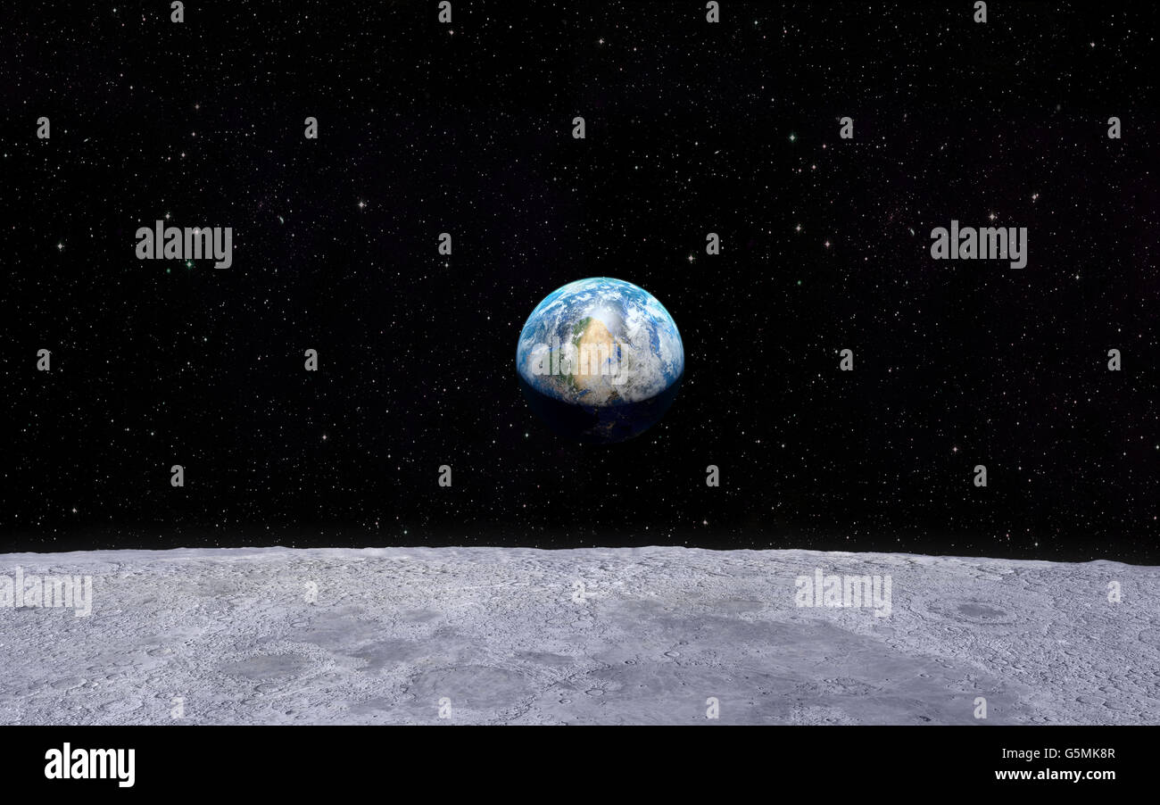 Moon and earth concept hi-res stock photography and images - Alamy