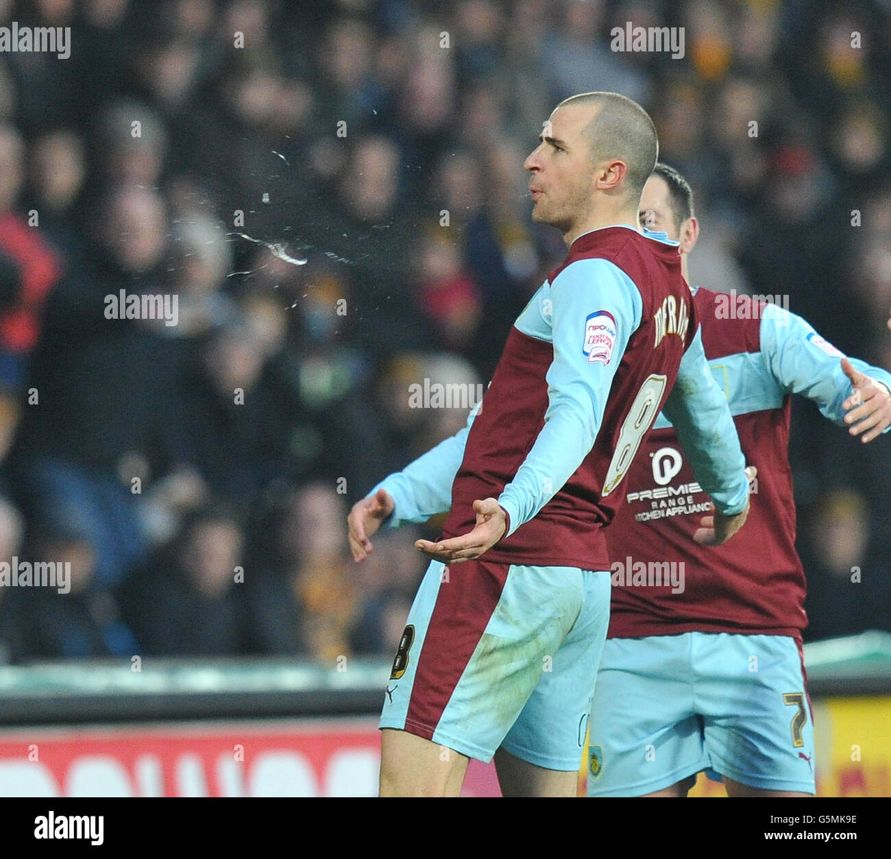 Football spit spitting at the fans spits hi-res stock photography and ...