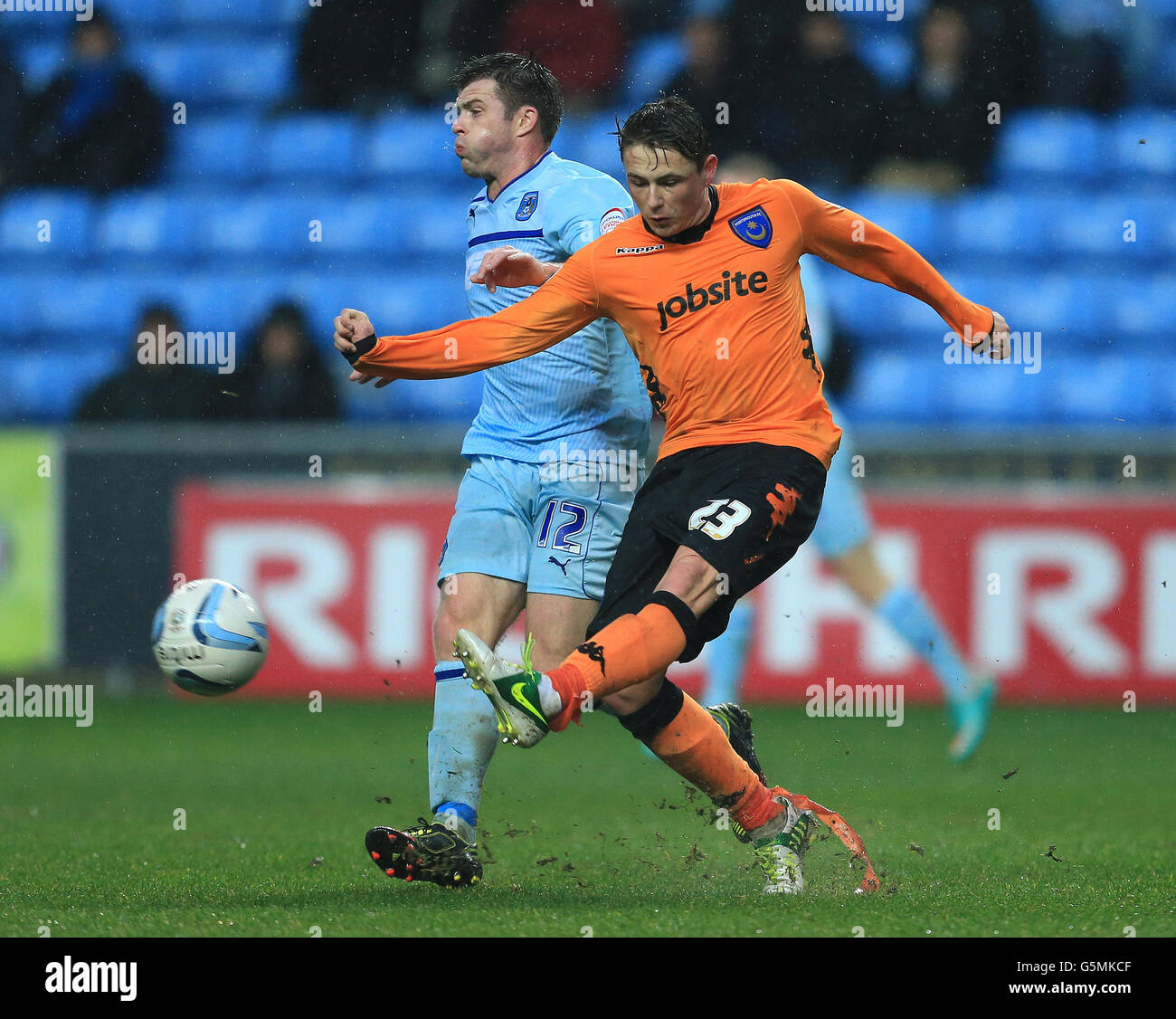 Soccer football league one coventry city portsmouth ricoh arena hi-res ...