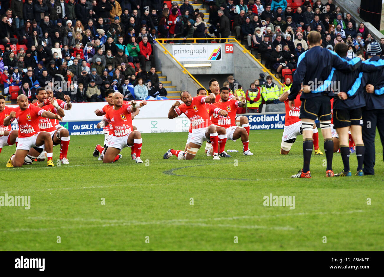 Rugby Union - EMC Test - Scotland v Tonga - Pittodrie Stadium. Tonga's ...