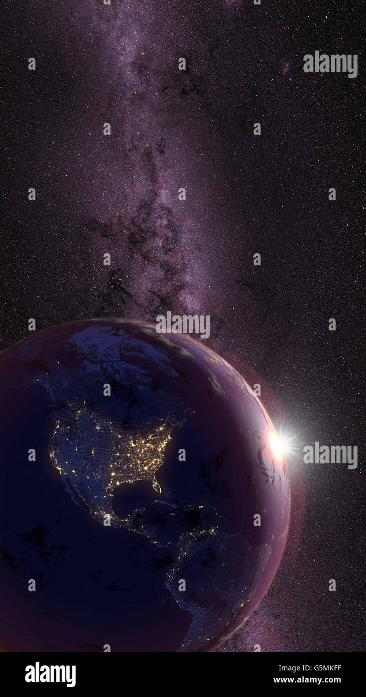 Earth Night Horizon Nasa