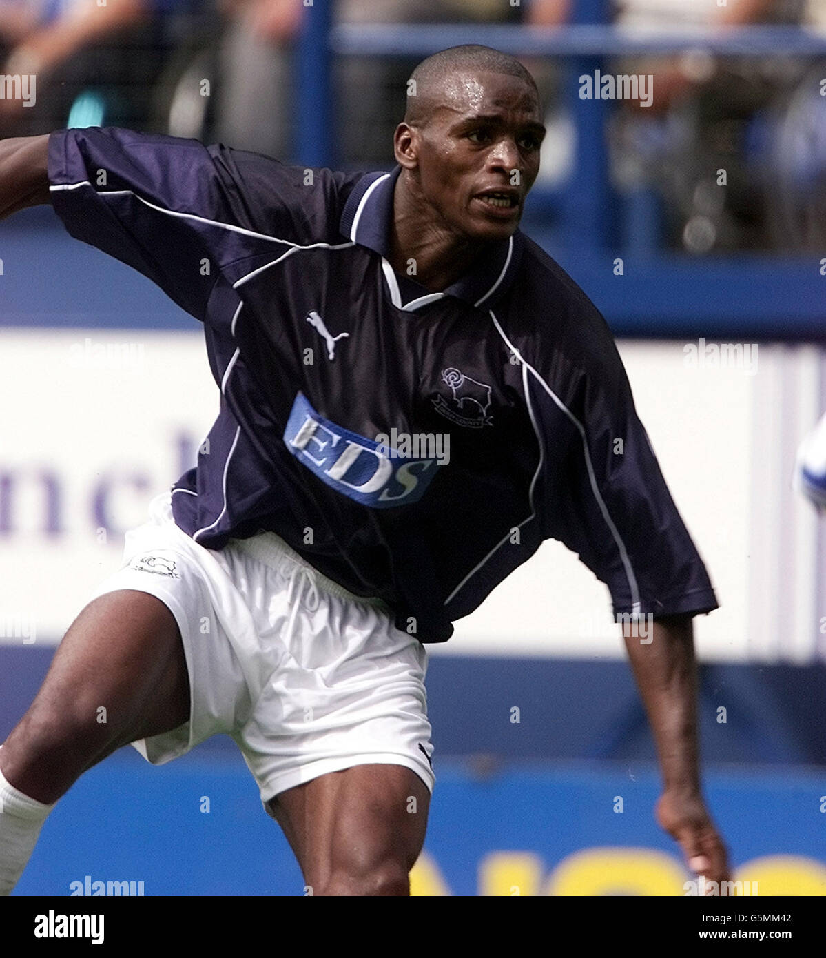 Derby County's Darryl Powell in action during the game between ...