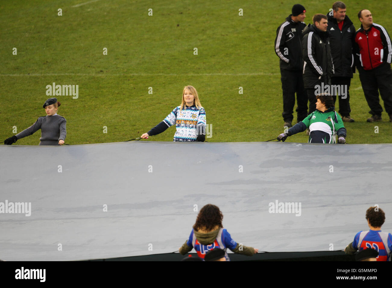 Rugby union emc test scotland v tonga pittodrie stadium hi-res stock ...