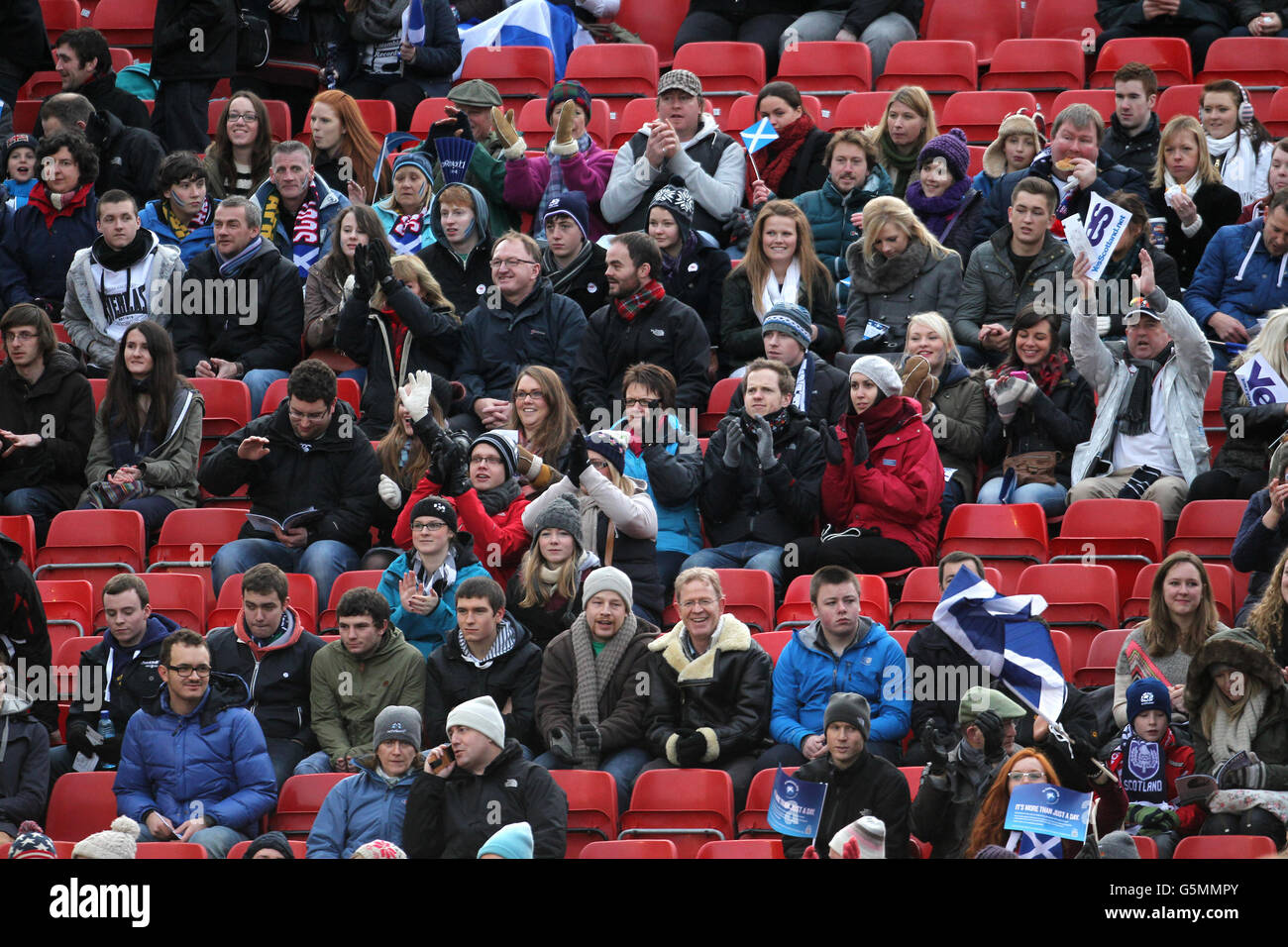 Rugby Union - EMC Test - Scotland v Tonga - Pittodrie Stadium Stock ...