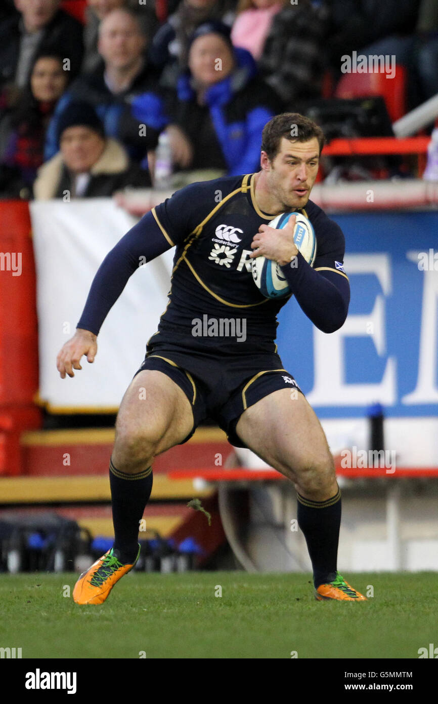 Rugby Union - EMC Test - Scotland v Tonga - Pittodrie Stadium Stock ...