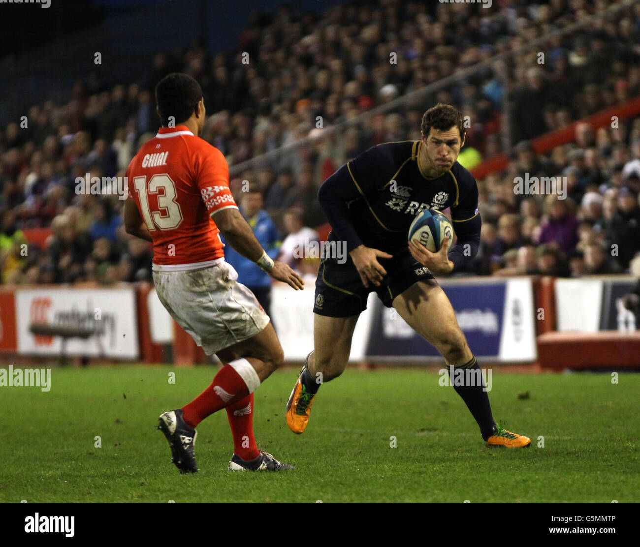 Rugby Union - EMC Test - Scotland v Tonga - Pittodrie Stadium Stock ...
