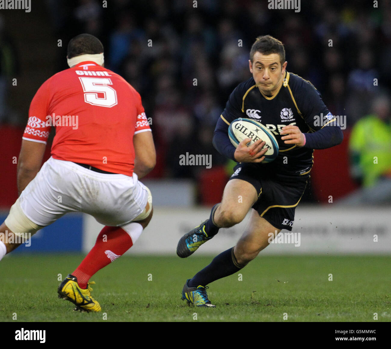 Rugby Union - EMC Test - Scotland v Tonga - Pittodrie Stadium Stock ...