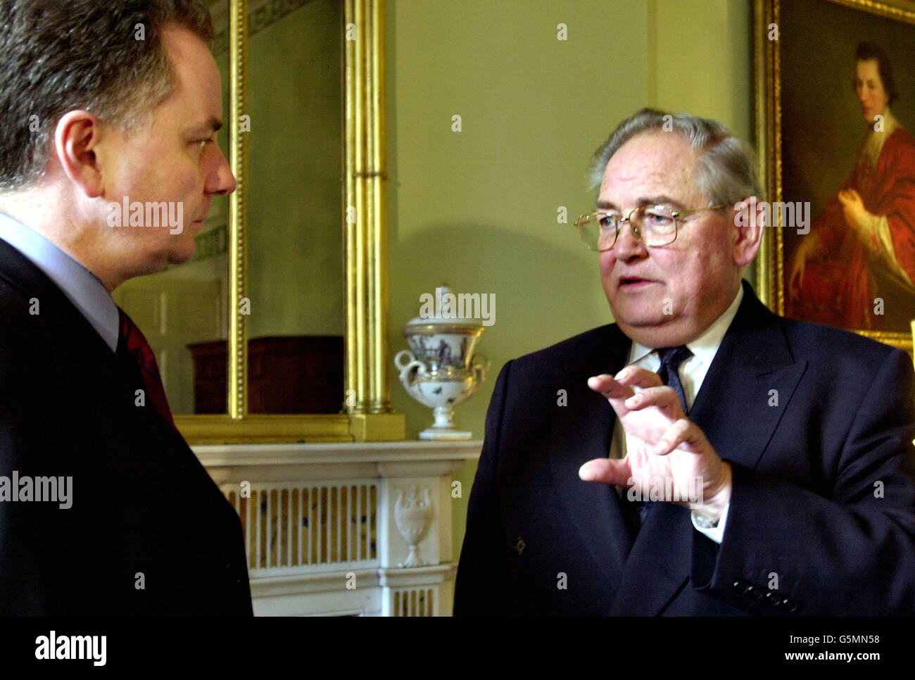 Scottish First Minister Jack McConnell (left) met with the Governor of ...