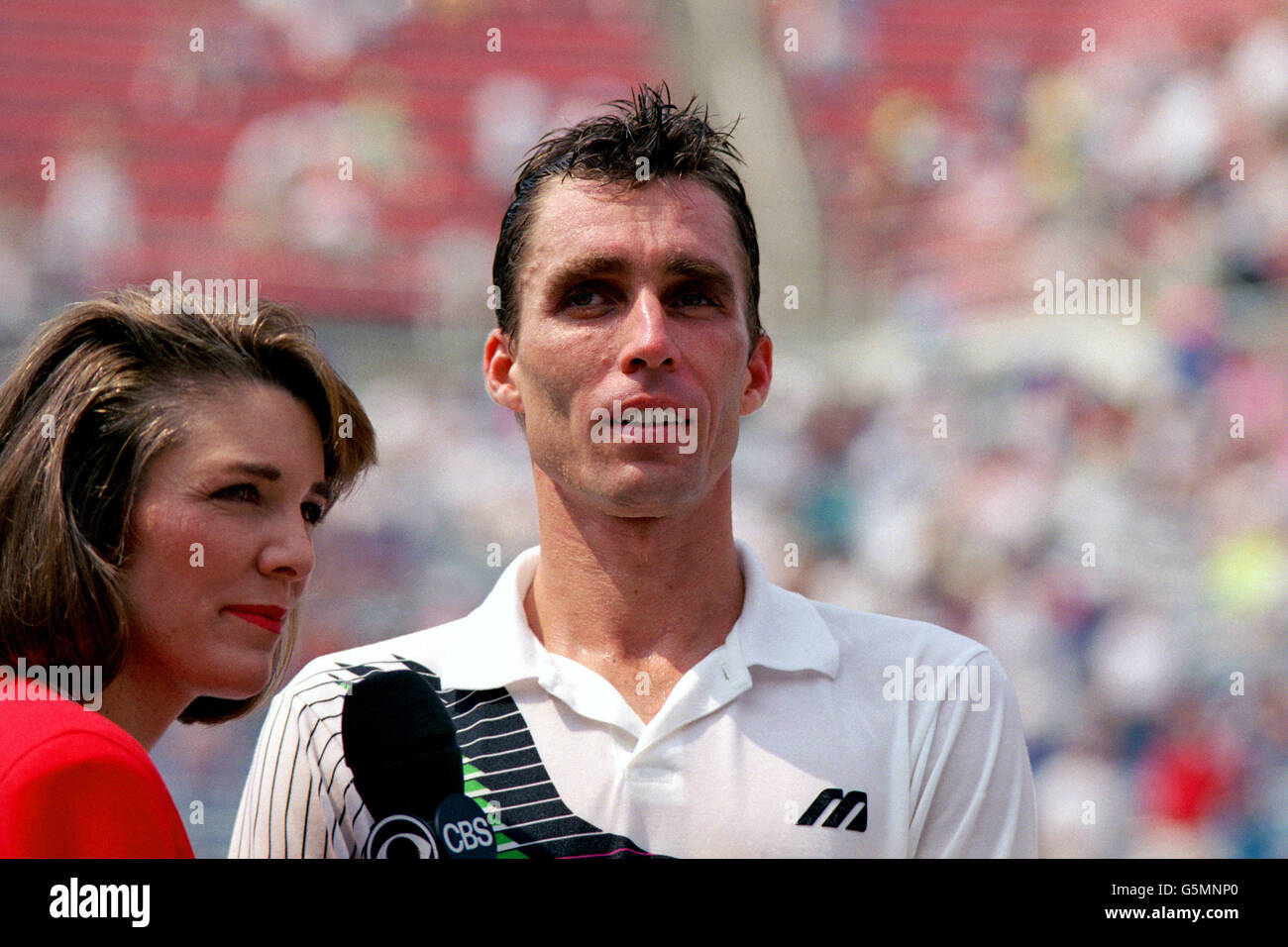 Tennis tv interview hi-res stock photography and images - Alamy