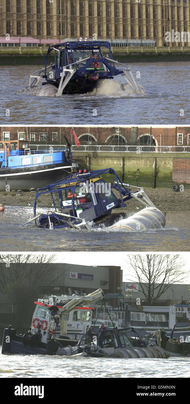 The three stages of Snowbird 6's final test on the River Thames in ...