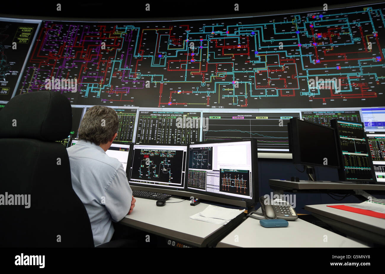 Davey visits Electricity National Control Centre Stock Photo - Alamy