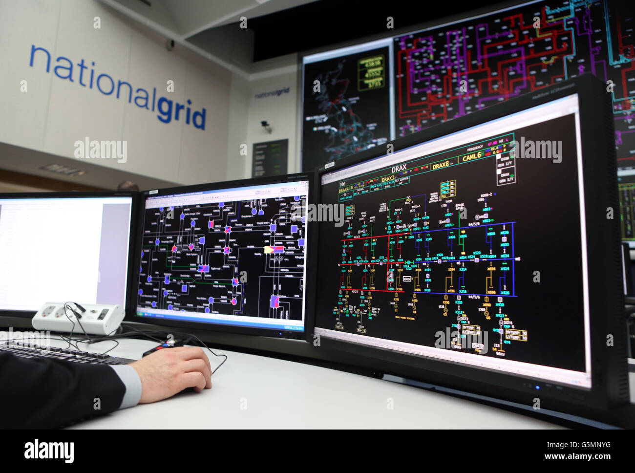 A general view of the National Grid's Electricity National Control ...