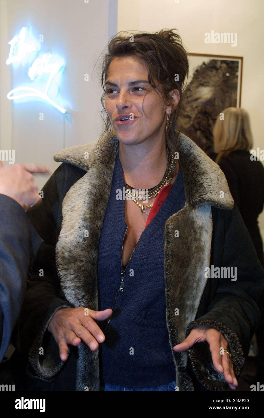 Artist Tracey Emin at the preview day of ART 2002 being held at the ...