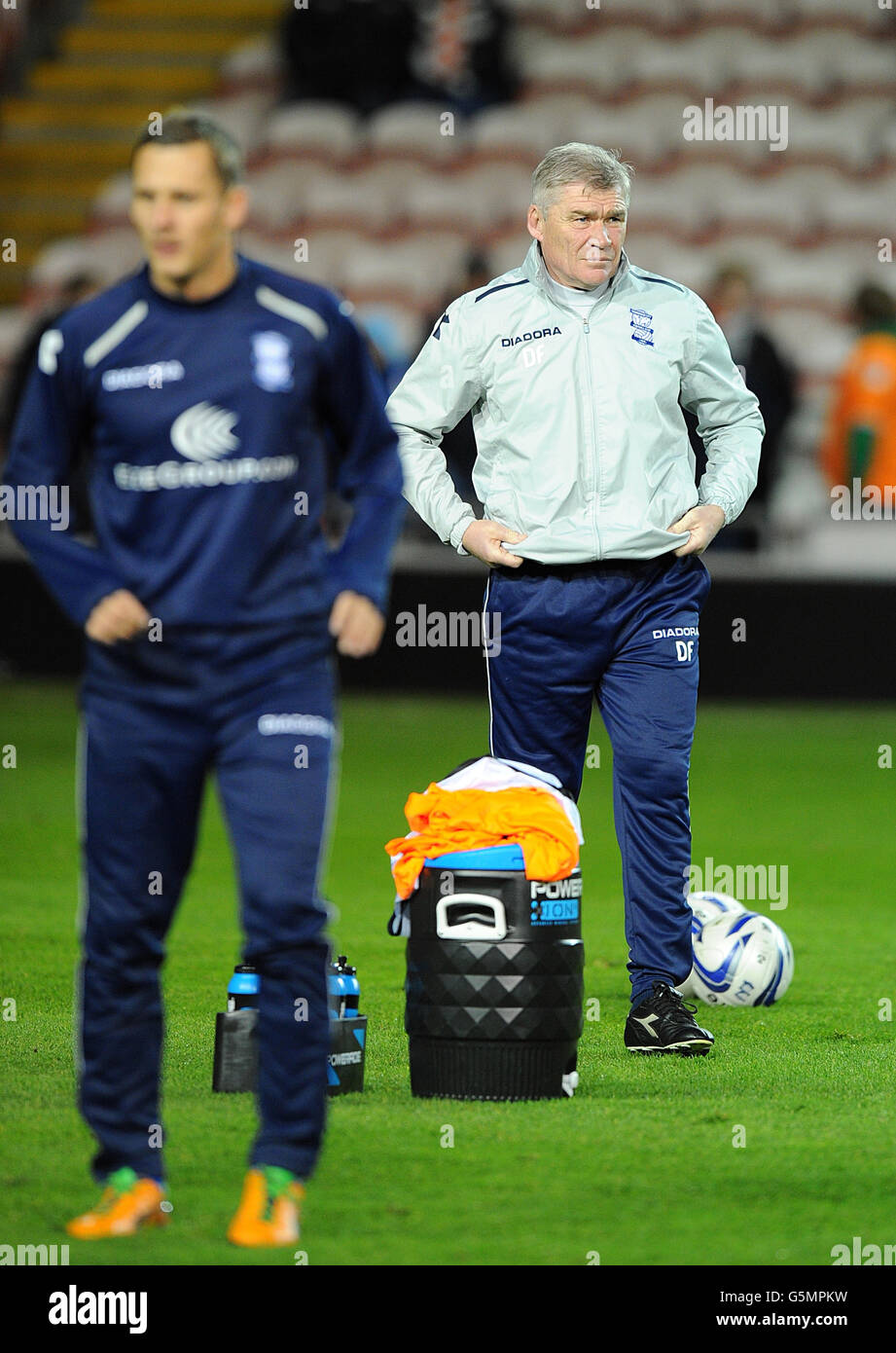 Birmingham city first team coach derek fazackerley hi-res stock ...