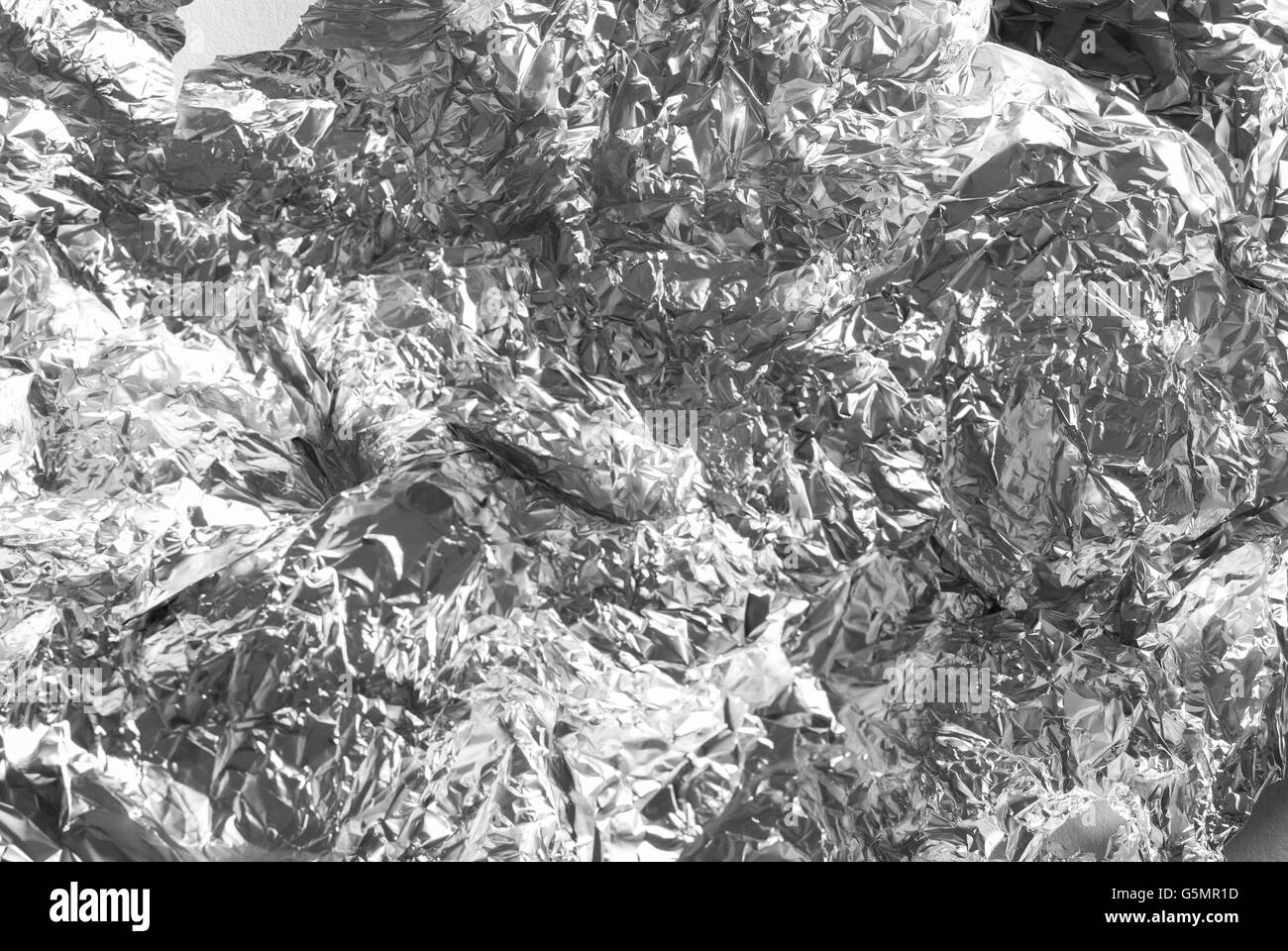 Silver paper foil Stock Photo - Alamy