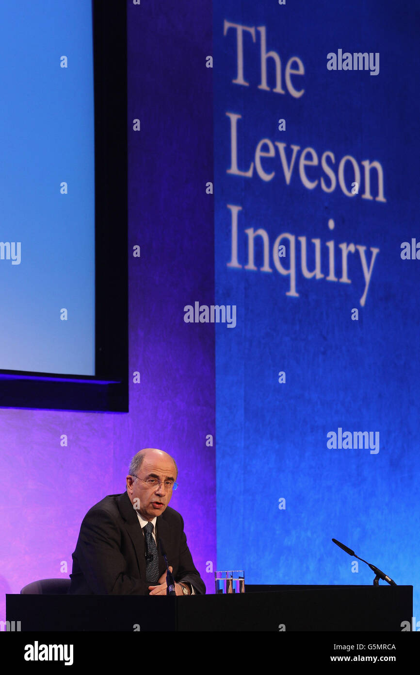 Lord Justice Leveson delivers his findings into the Report from the ...