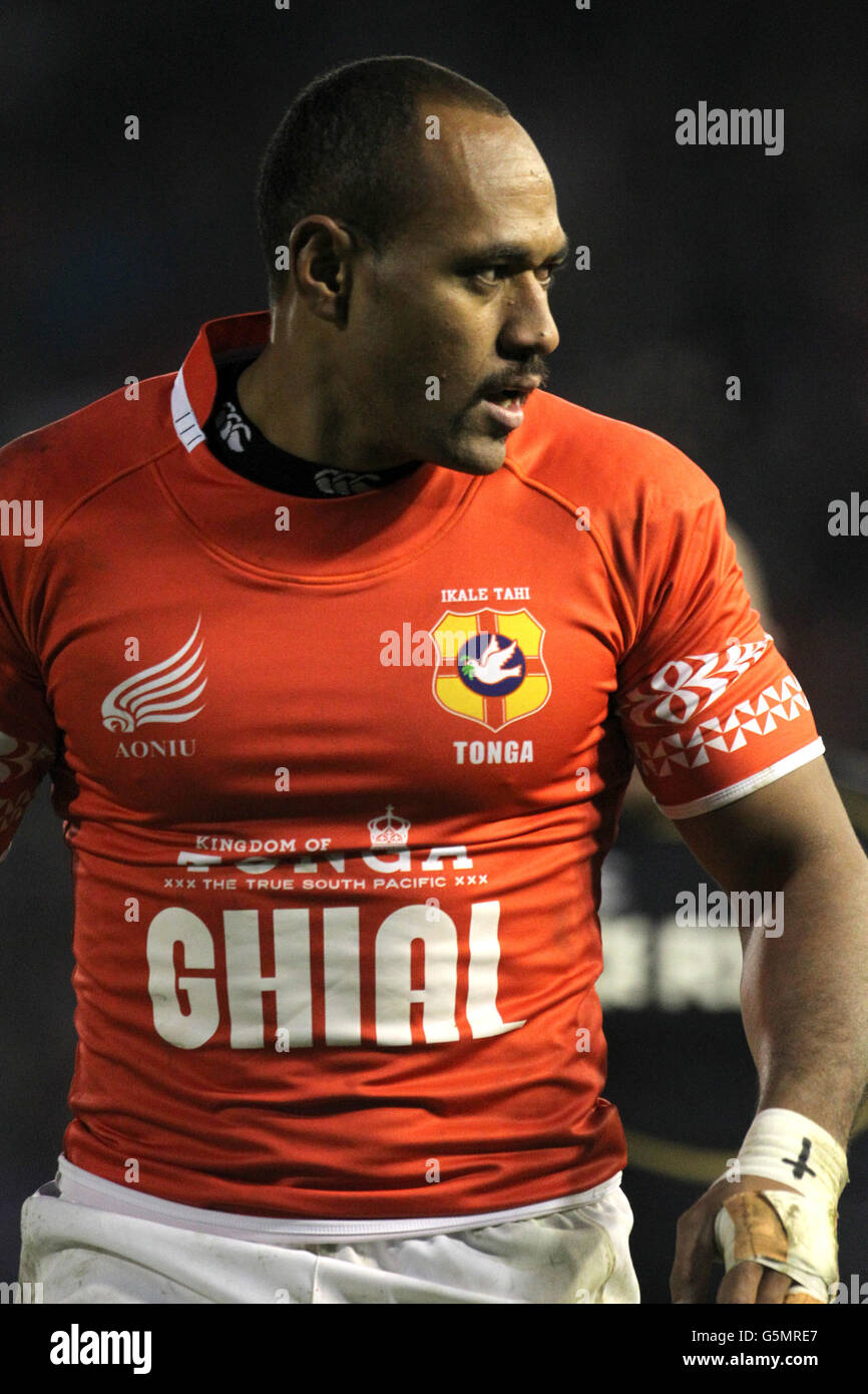 Rugby Union - EMC Test - Scotland v Tonga - Pittodrie Stadium. Vunga ...