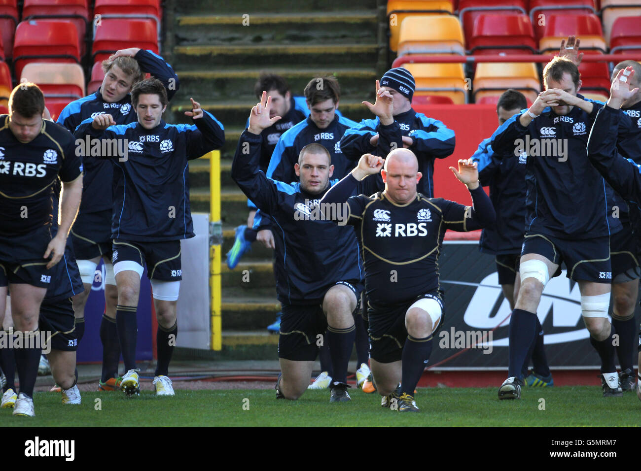 Rugby Union - Scotland Captains Run - Pittodrie Stadium Stock Photo - Alamy