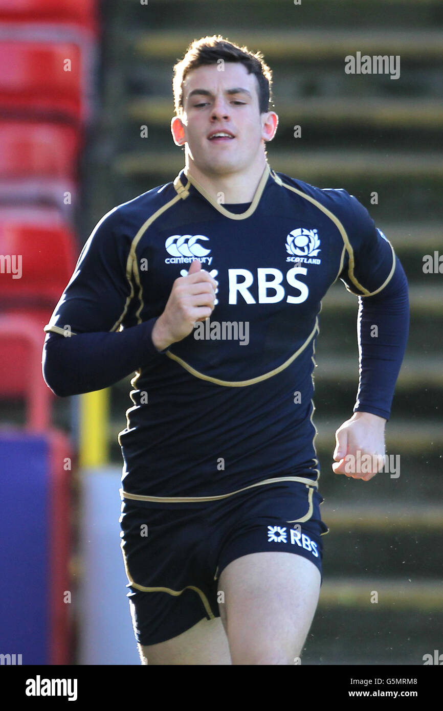 Rugby Union - Scotland Captains Run - Pittodrie Stadium. Matthew Scott ...