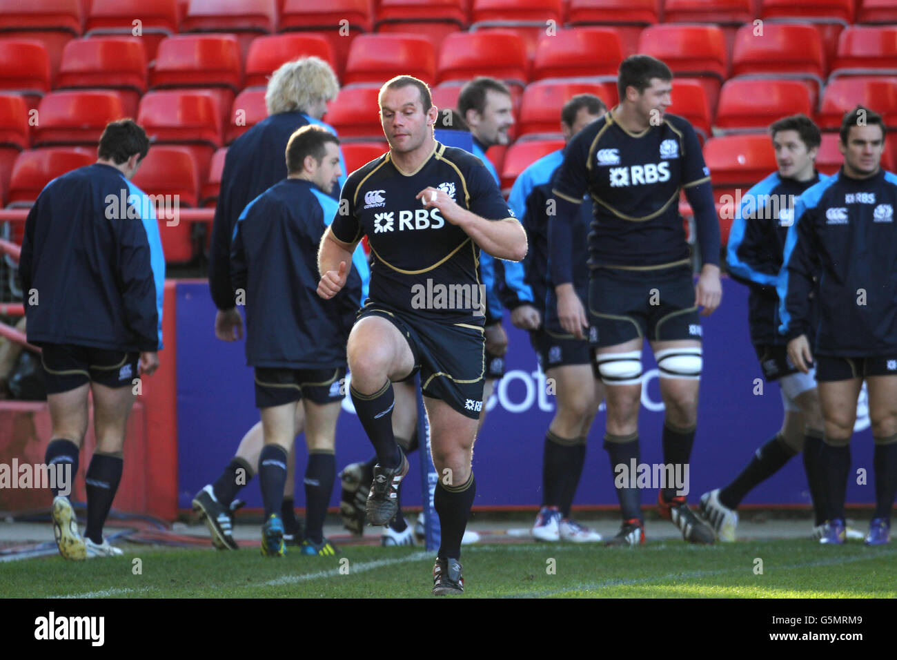 Rugby Union - Scotland Captains Run - Pittodrie Stadium. Scotland's ...