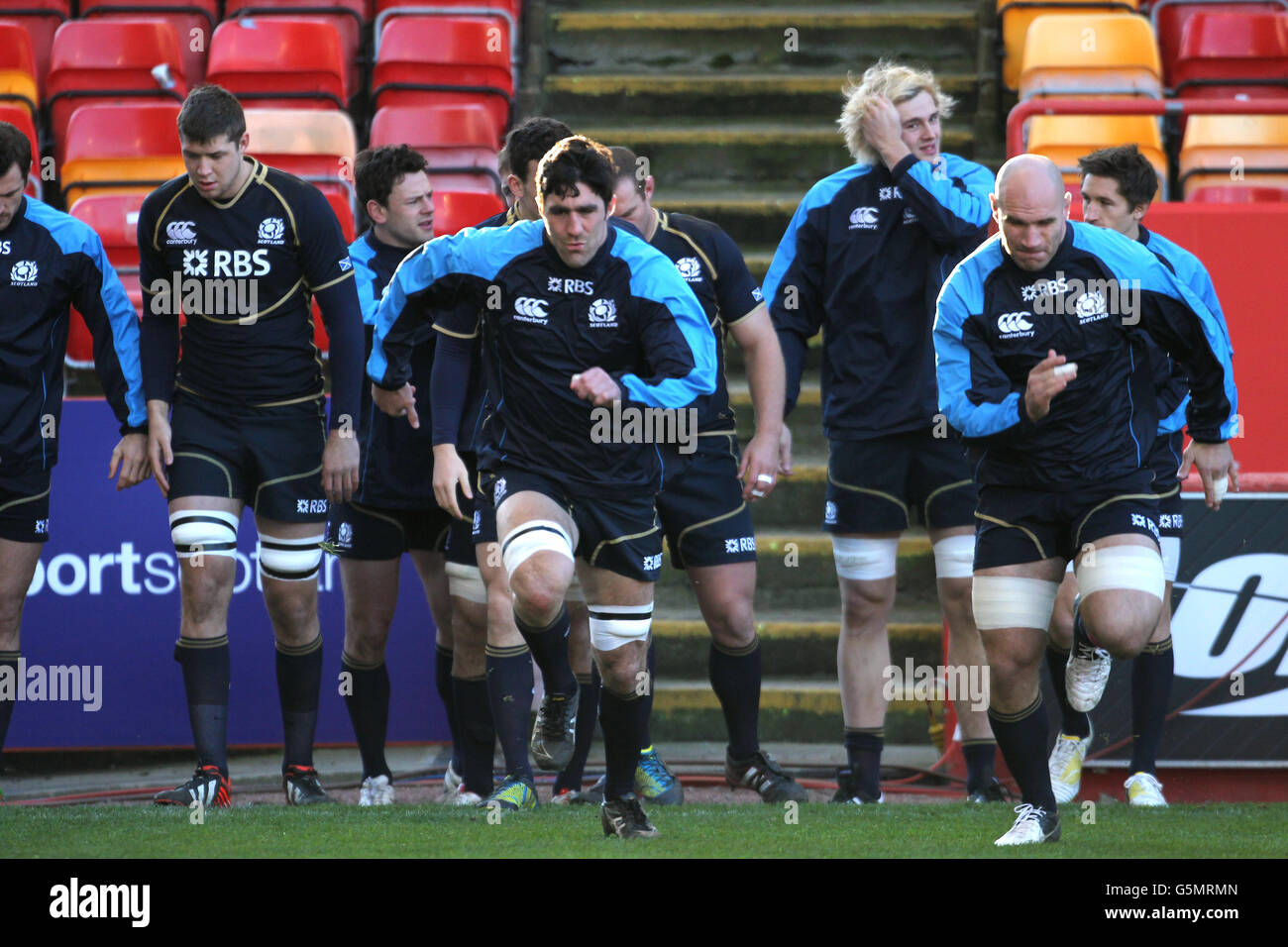 Rugby Union - Scotland Captains Run - Pittodrie Stadium Stock Photo - Alamy