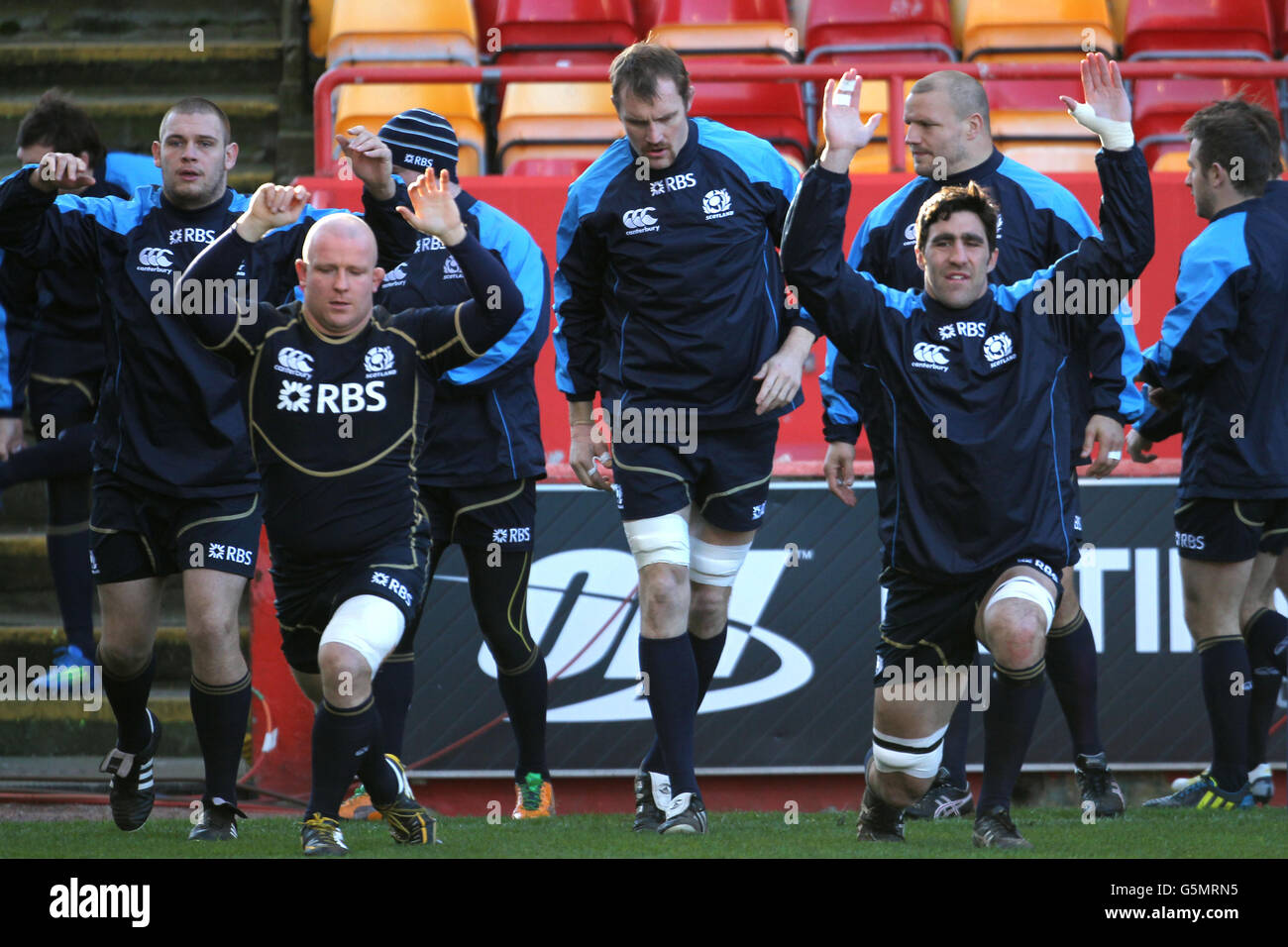 Rugby Union - Scotland Captains Run - Pittodrie Stadium Stock Photo - Alamy
