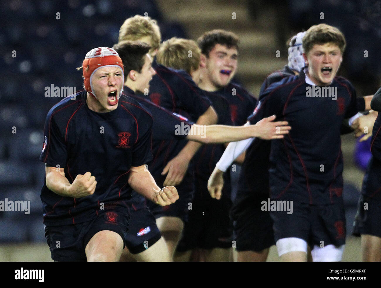 Rugby Union - Brewin Dolphin Under 16's Cup Final - Strathallan v ...