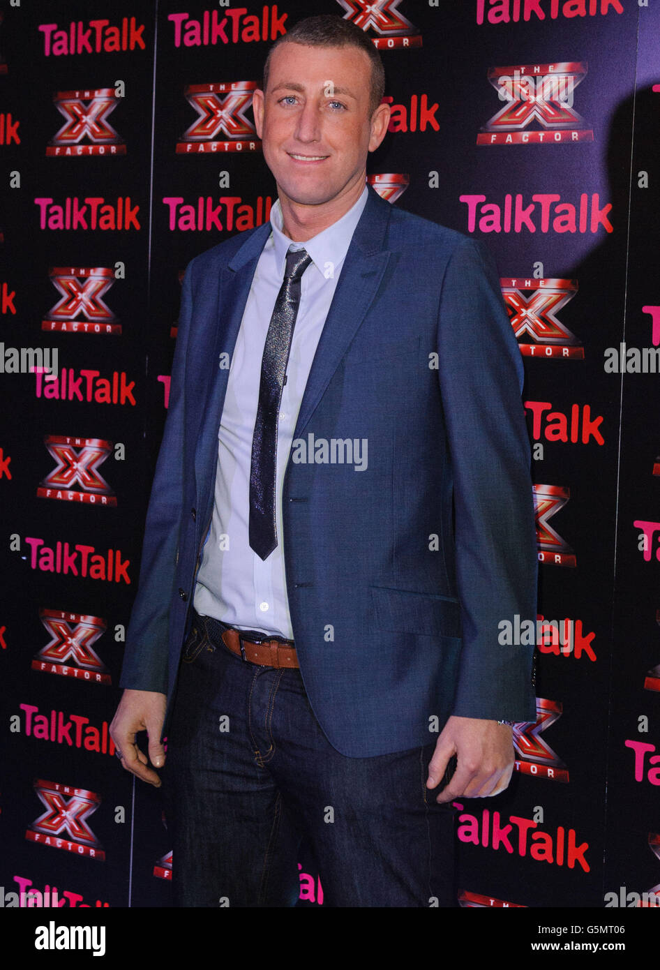 X Factor finalist Christopher Maloney at a photocall before the X ...