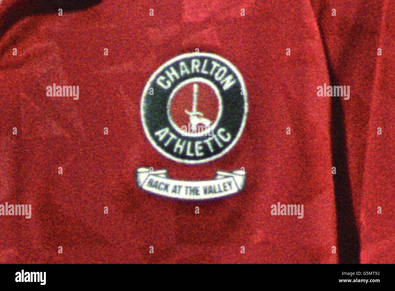Charlton Athletic badge commemorating their return to The Valley Stock ...