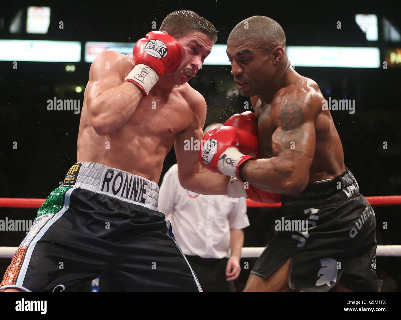 Ronnie Heffron and Denton Vassell (right) during the Commonwealth ...