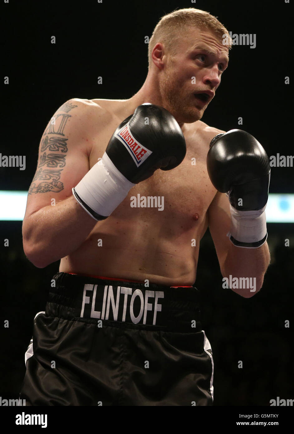 Andrew flintoff the international heavyweight contest at the manchester ...
