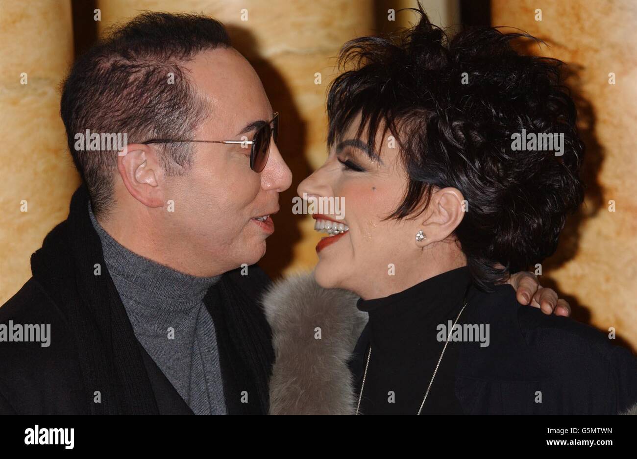 Actress and singer Liza Minnelli, with her fiance David Gest (who she ...